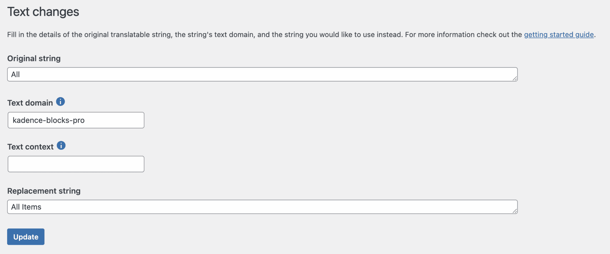 How to Change the Query Loop (Adv) "All" Button Text - Kadence WP Documentation